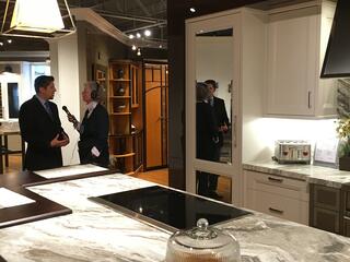 NPR Radio's Faith Middleton in Clarke SoNo Showroom