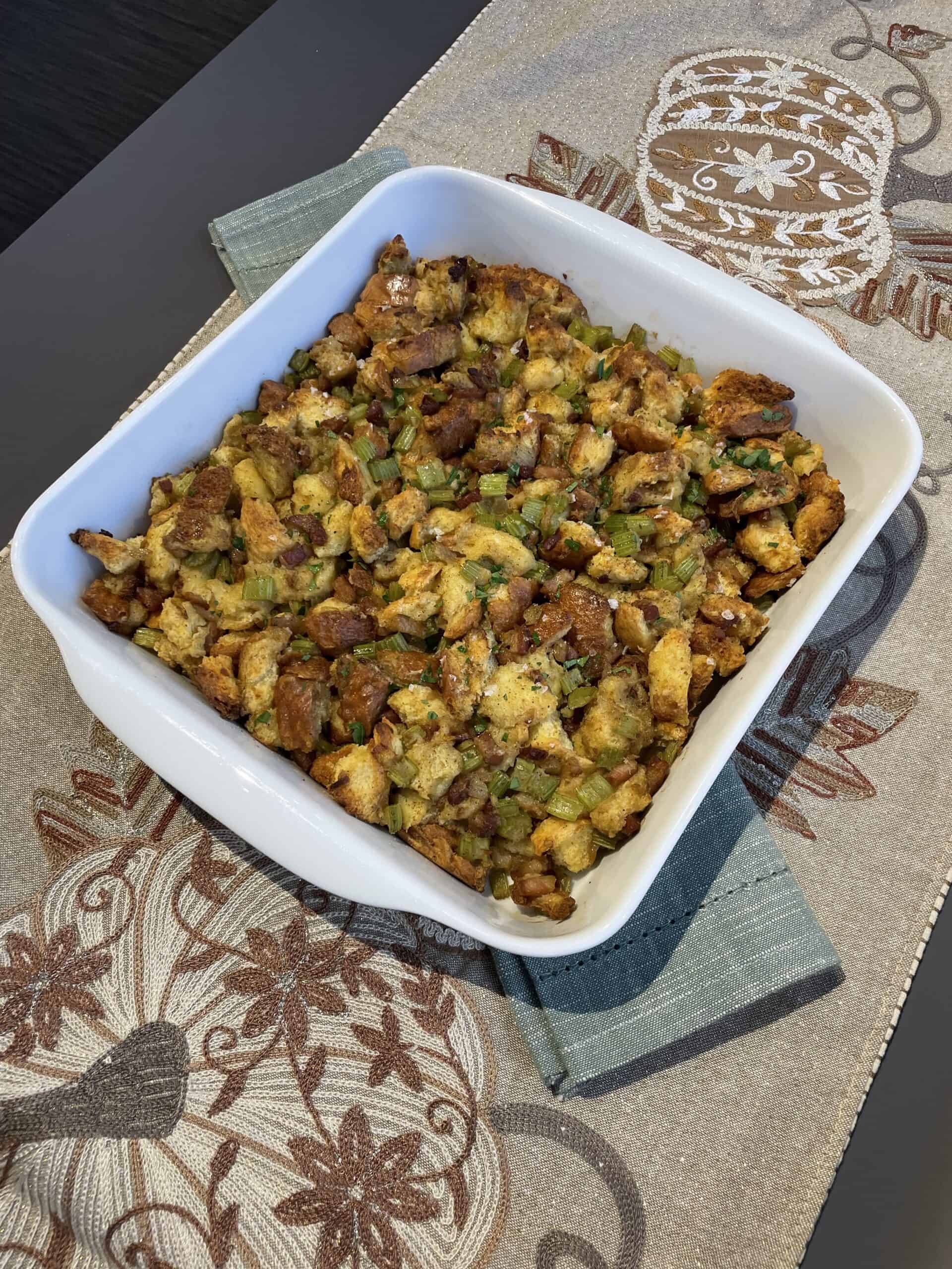 Stuffing Recipe Made with Wolf Convection Oven